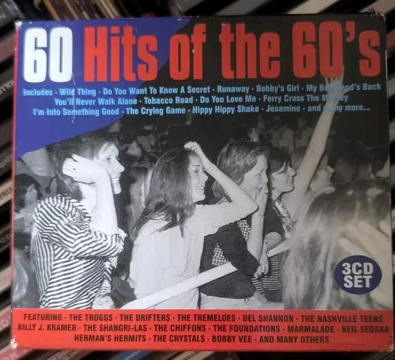 Various Artists : Hits of the 60s CD 4 Discs - Etsy Australia