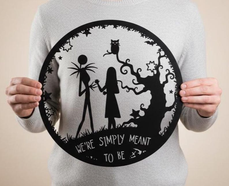 Letrero metálico "We Are Simply Meant to Be", arte de pared gótico para ...