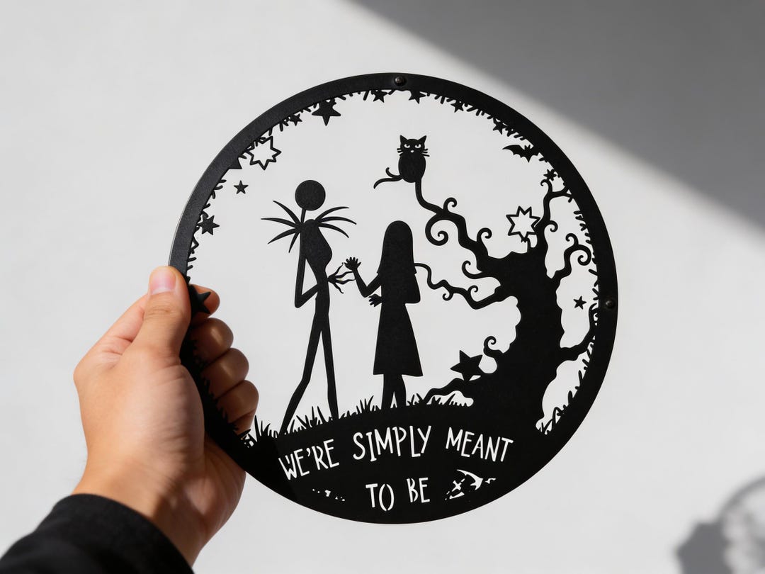 Letrero metálico "We Are Simply Meant to Be", arte de pared gótico para ...