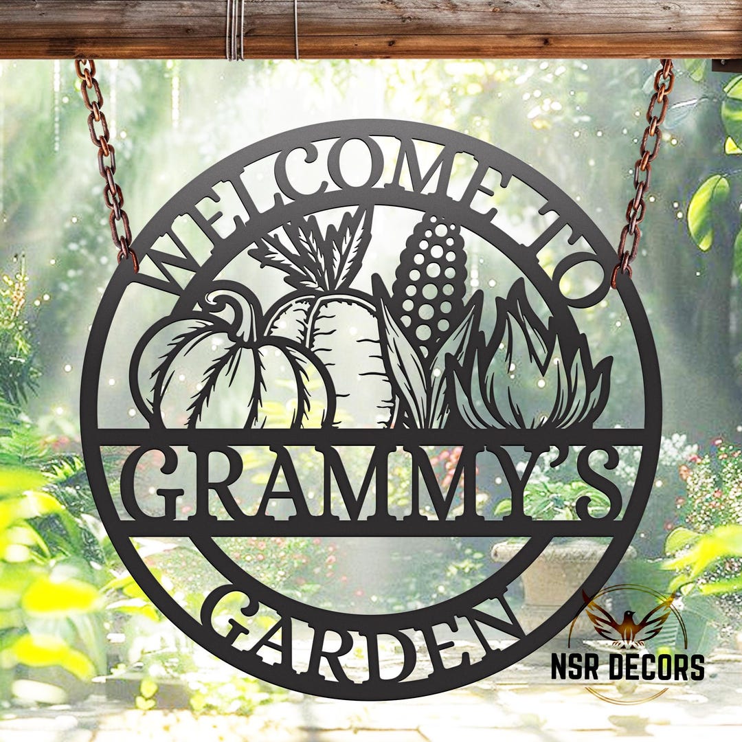 Custom Metal Vegetable Garden Sign, Gift for Gardener, Garden Décor ...