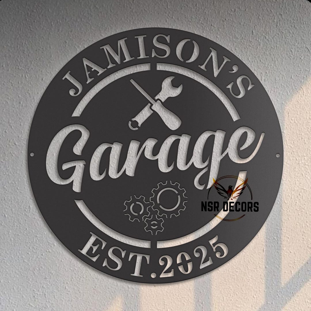 Custom Workshop Sign, Personalized Garage Sign, Sign for Tool Shed ...