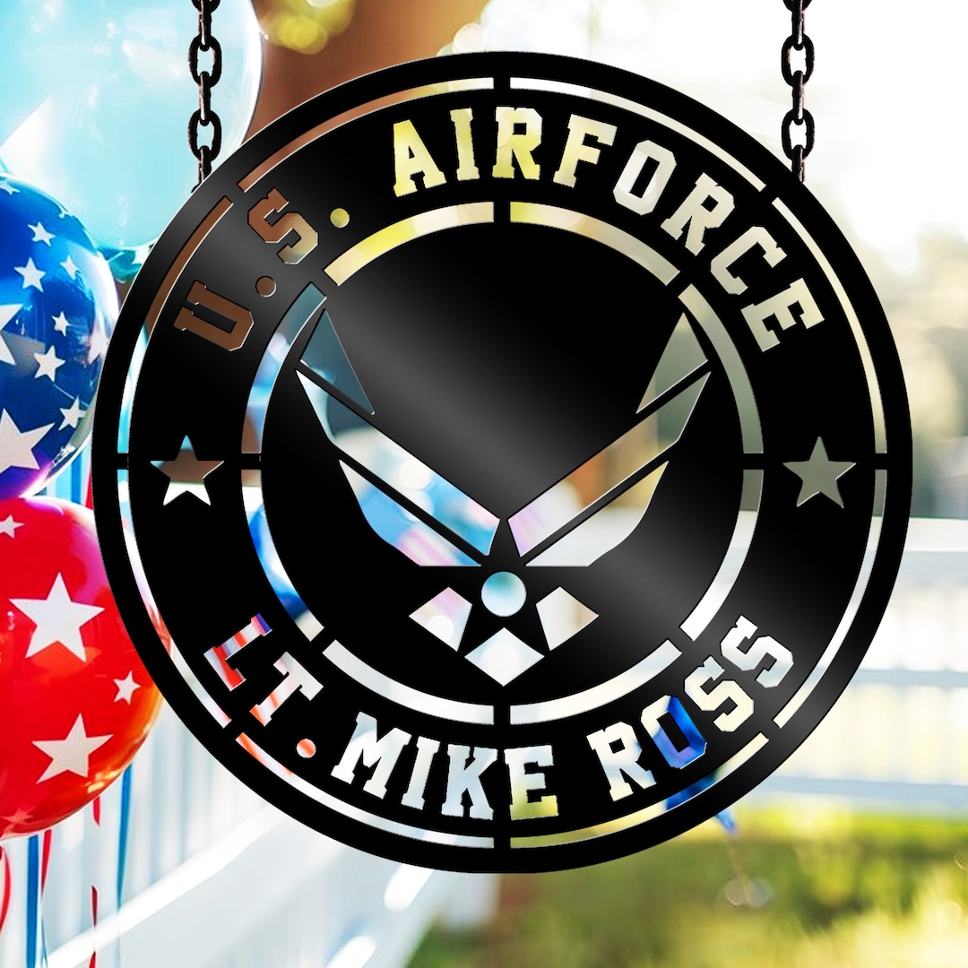 Custom US Air Force Metal Sign, Veterans Day Gift for Soldiers, US ...
