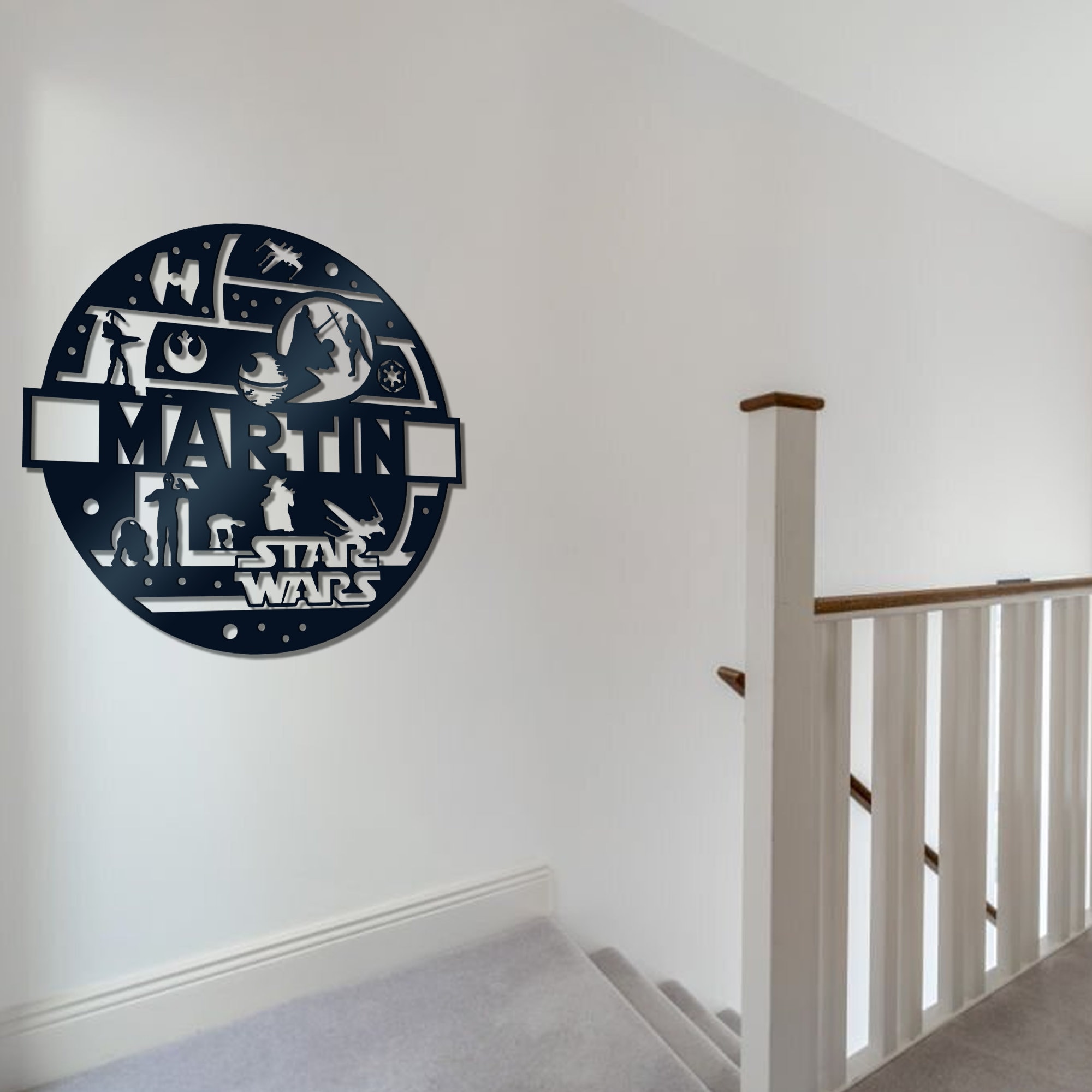 Custom Star War Disney Metal Sign, Kids Disney Home Décor, Star Wars ...