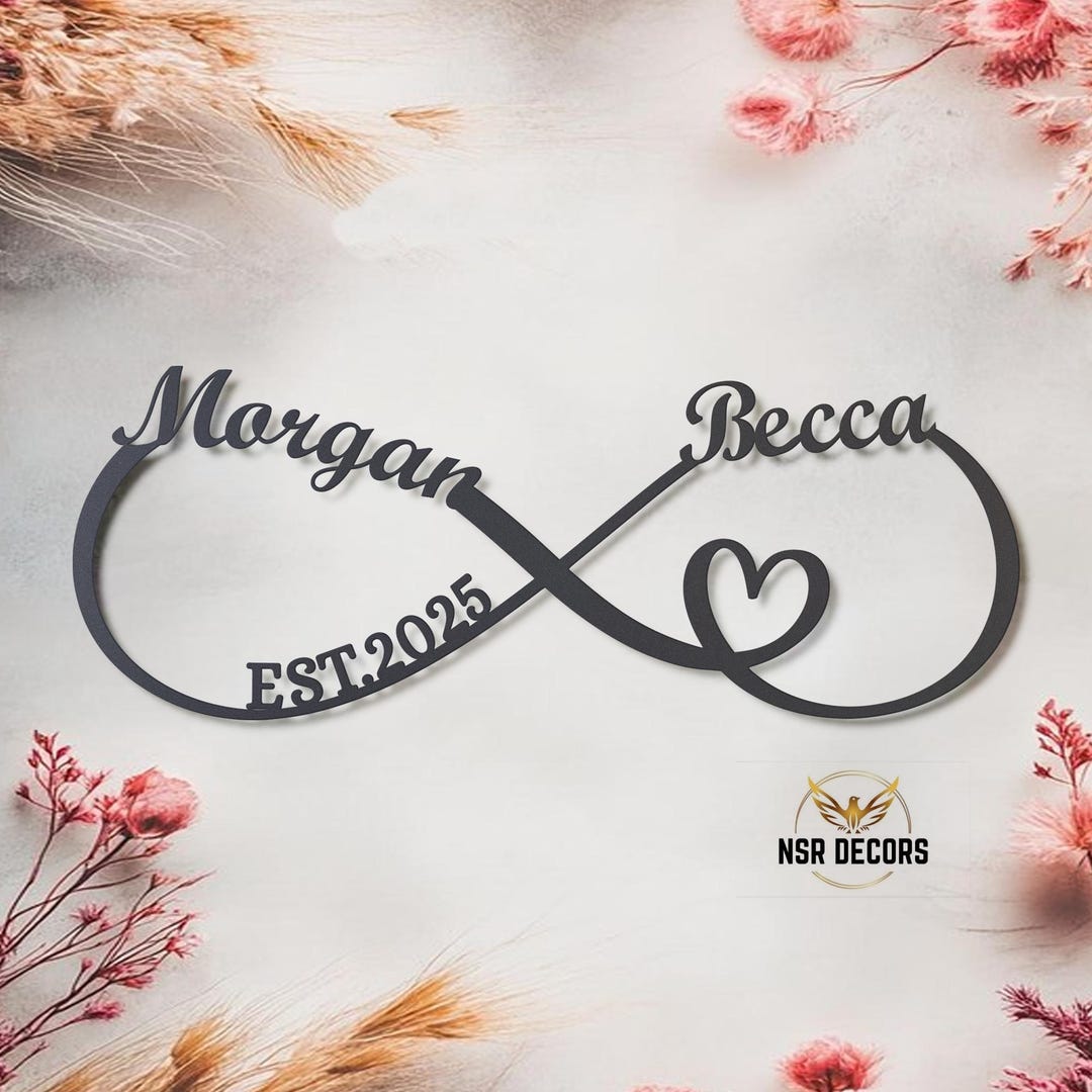Personalized Infinity Anniversary Sign, Romantic Anniversary Signs ...