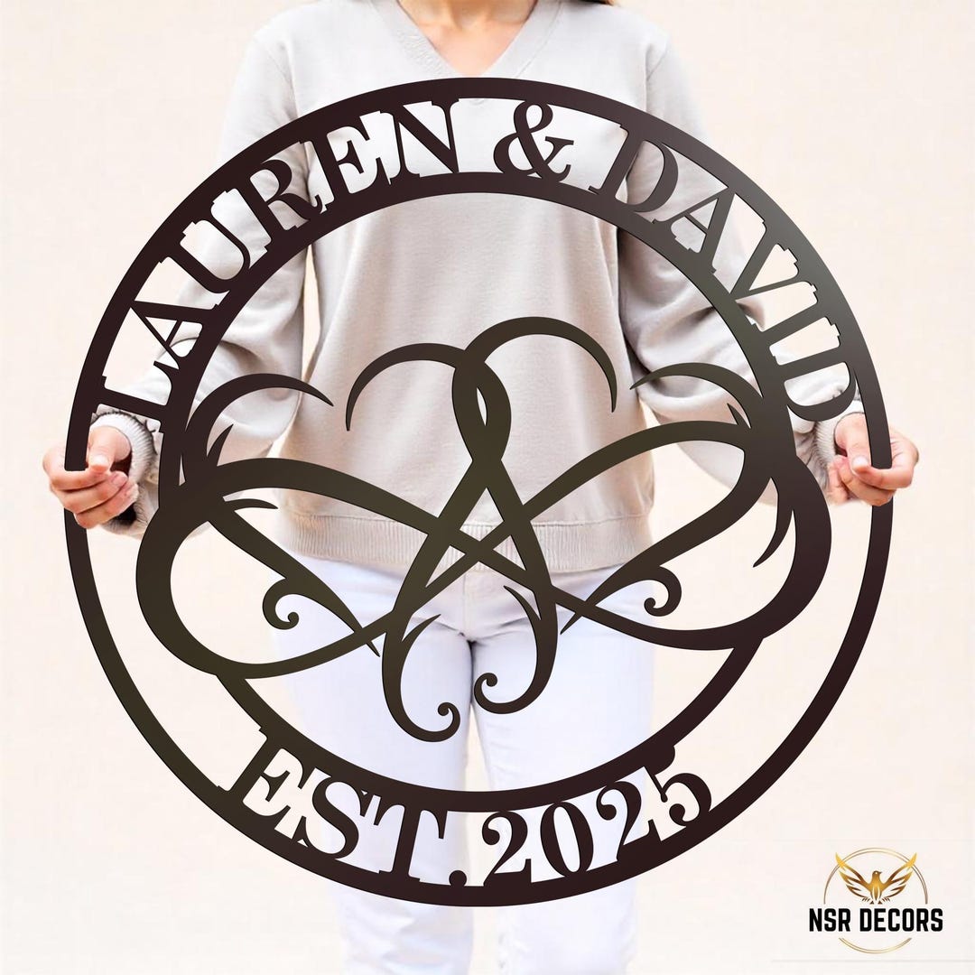 Personalized Infinity Anniversary Sign, Romantic Anniversary Signs ...