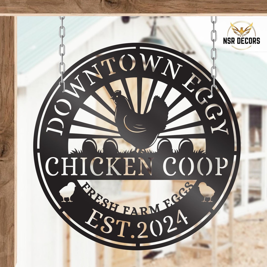 Custom Hen House Sign, Poultry Farm Coop Wall Art, Barn House Décor ...