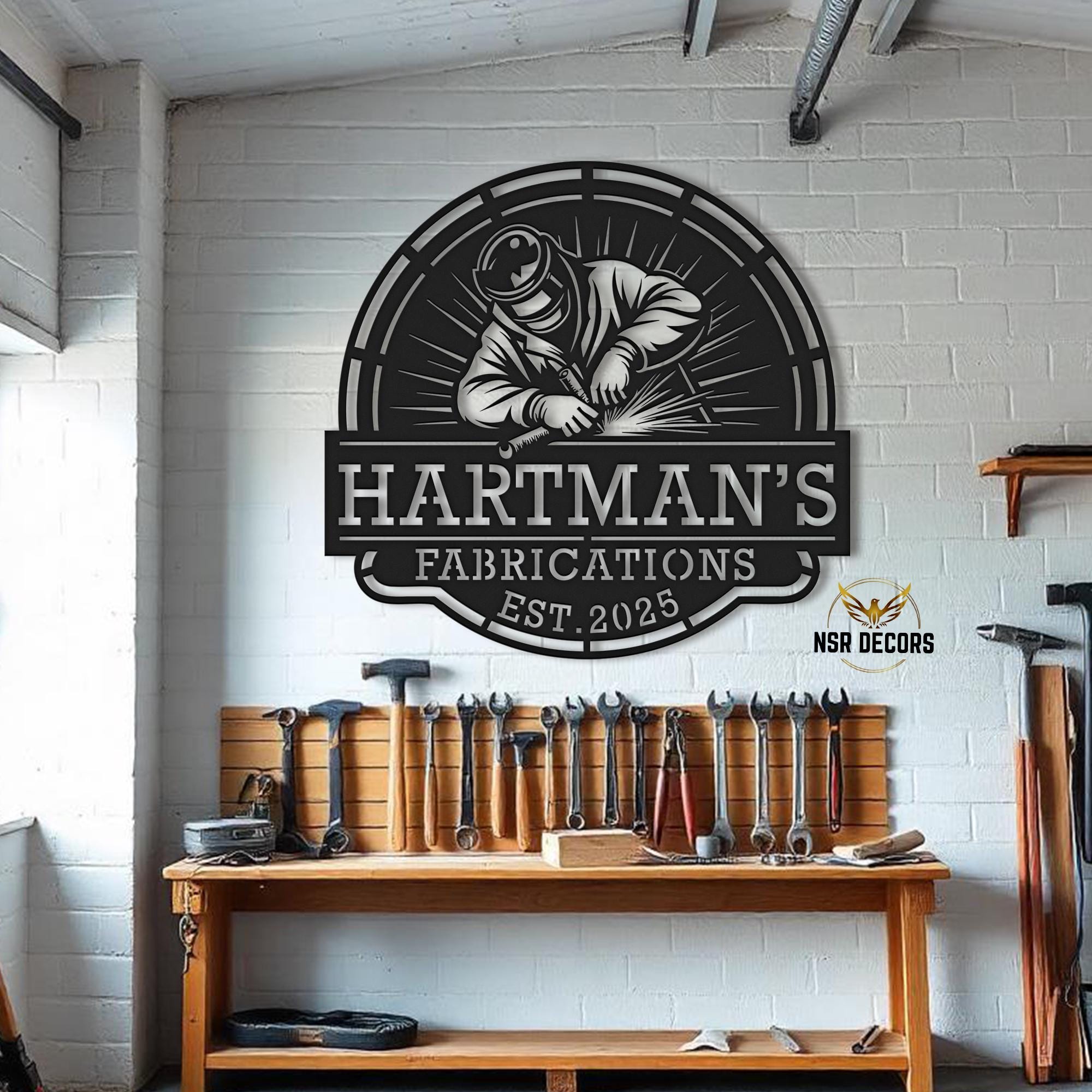 Custom Welding Metal Sign: Personalized Steel Decor - Etsy
