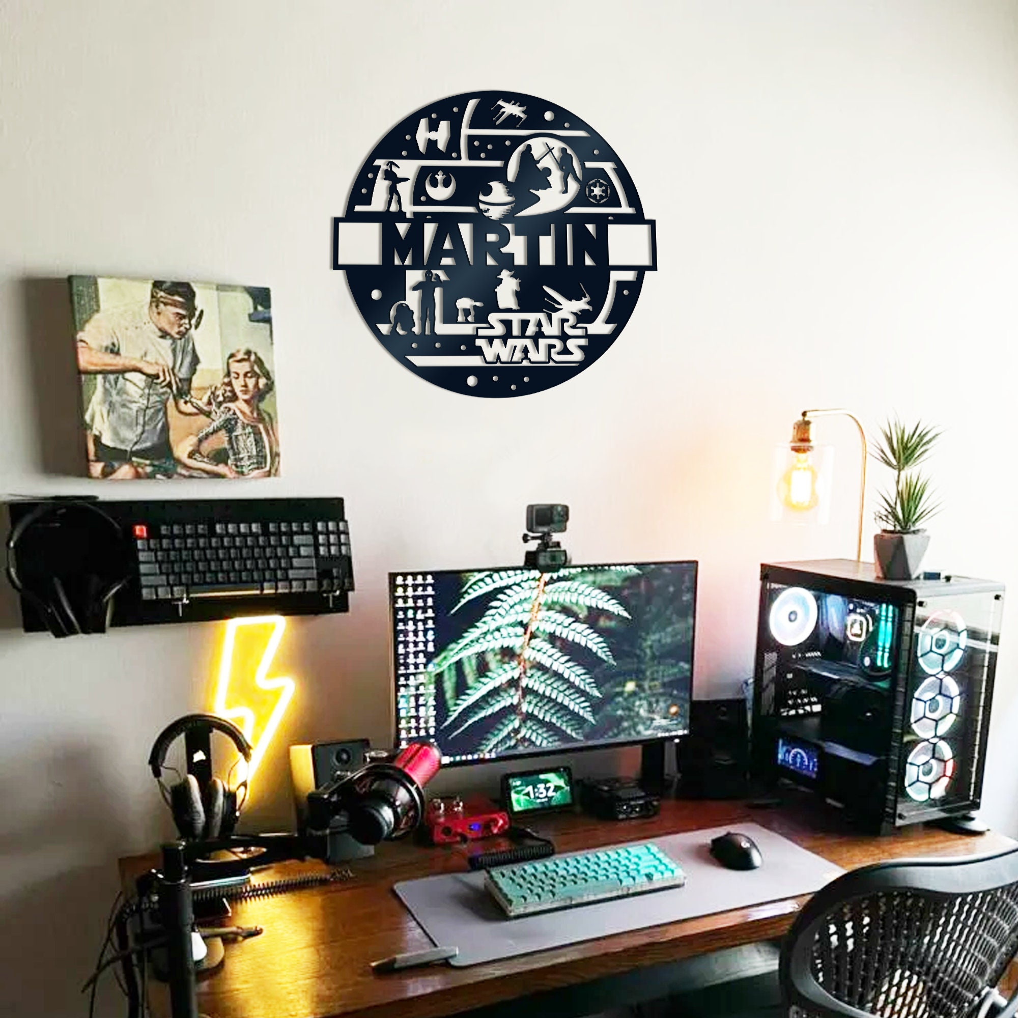 Custom Star War Disney Metal Sign, Kids Disney Home Décor, Star Wars ...