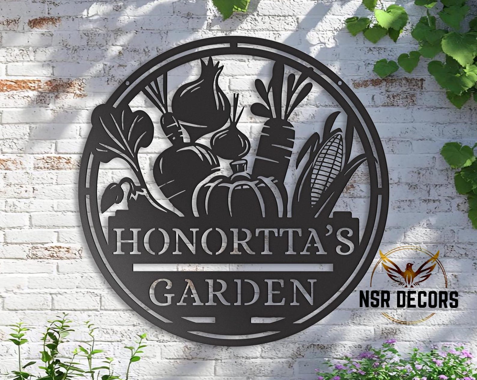 Personalized Vegetable Garden Sign, Custom Veggie Patch Decor ...