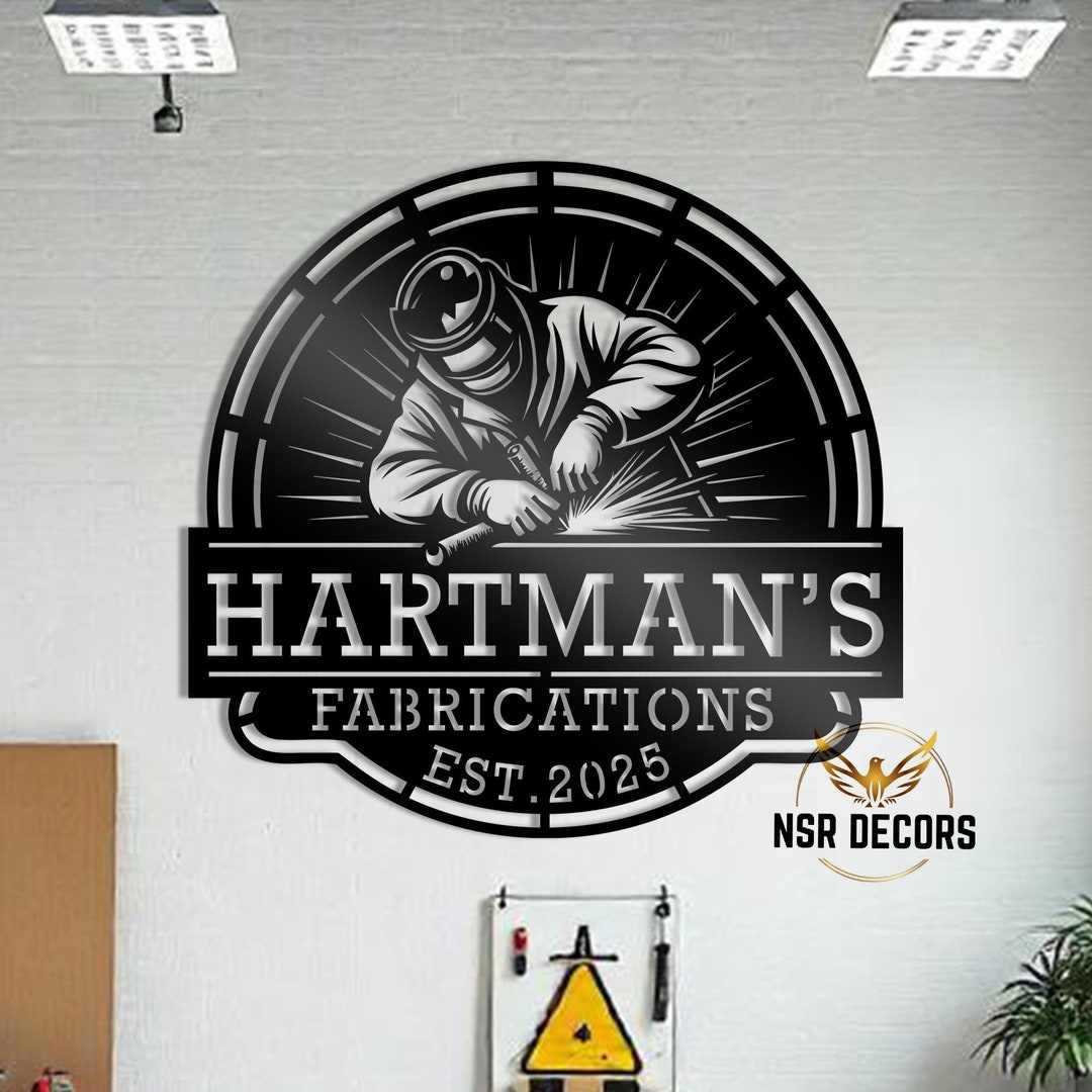 Custom Welding Metal Sign: Personalized Steel Decor - Etsy