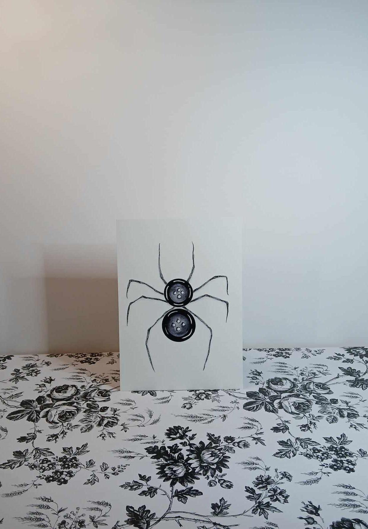 Spider ink Drawing for Inktober 2023 - Etsy