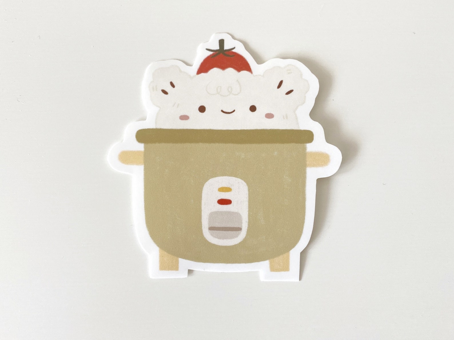 Rice Cooker Sticker Rice Chinese Food Tomato Cute Kawaii Illustration ...