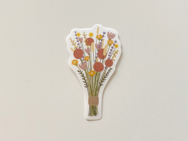 Flower Bouquet Stickers - Kawaii Illustration - Cute - Roses - Deco ...