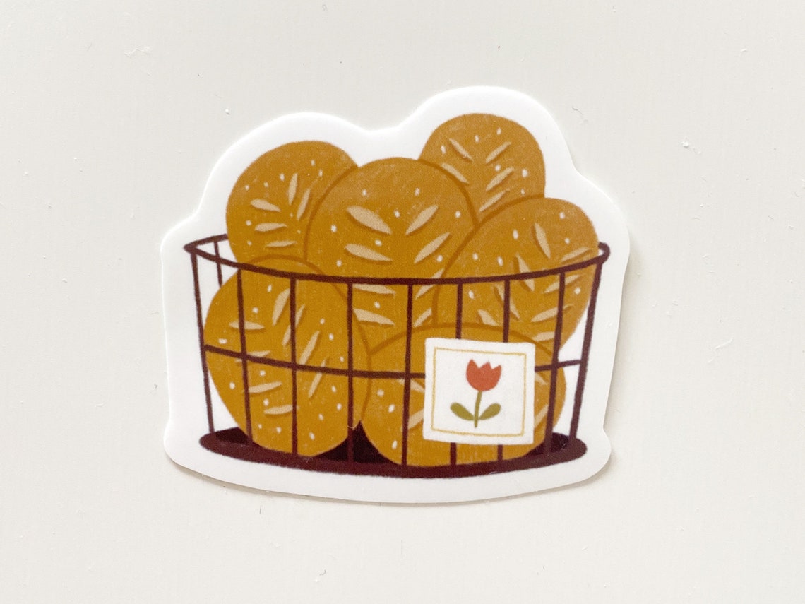 Bread Sticker Breakfast Stickers Bakery Pastry Cafe - Etsy