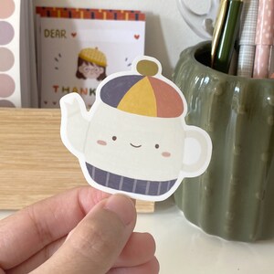Teapot Stickers - Kawaii Illustration - Cute - Sticker Pack - Flakes ...