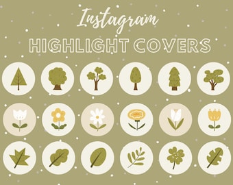 Nature Instagram Highlight Covers - Icons - Cute - Aesthetic ...