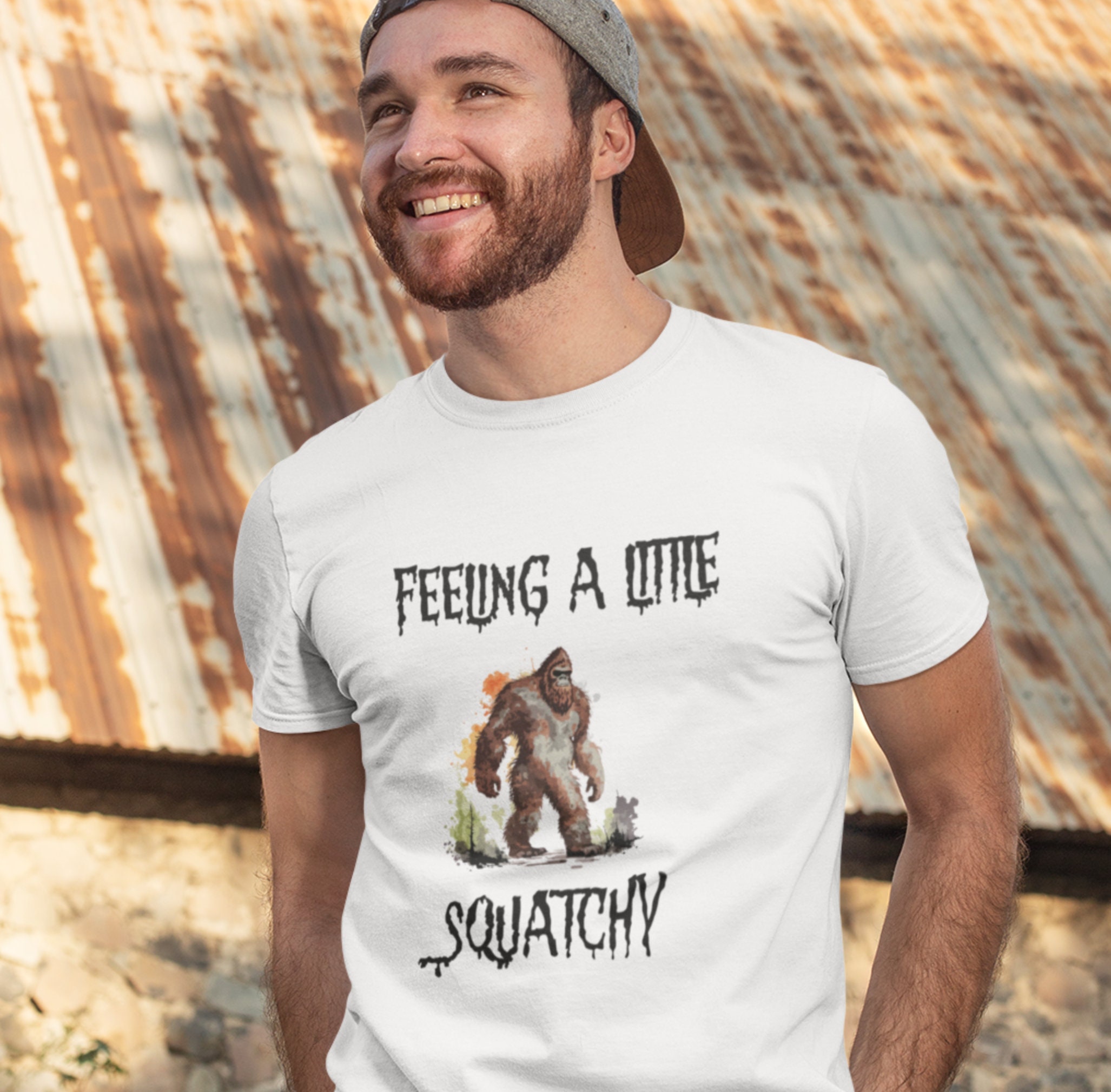 Feeling A Little Squatchy Adventure Tshirt, Bigfoot Awaits Shirt ...