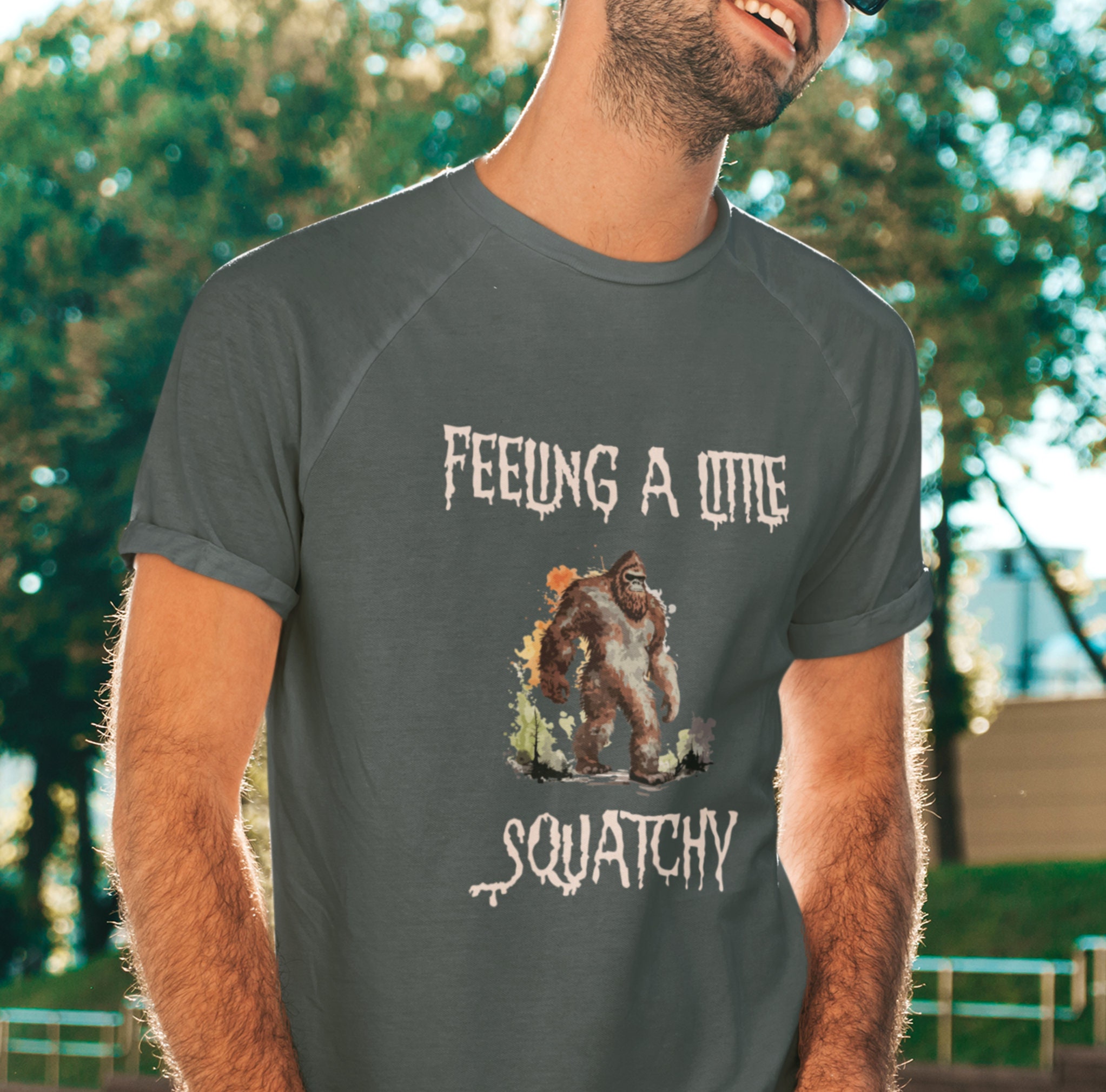 Feeling A Little Squatchy Adventure Tshirt, Bigfoot Awaits Shirt ...