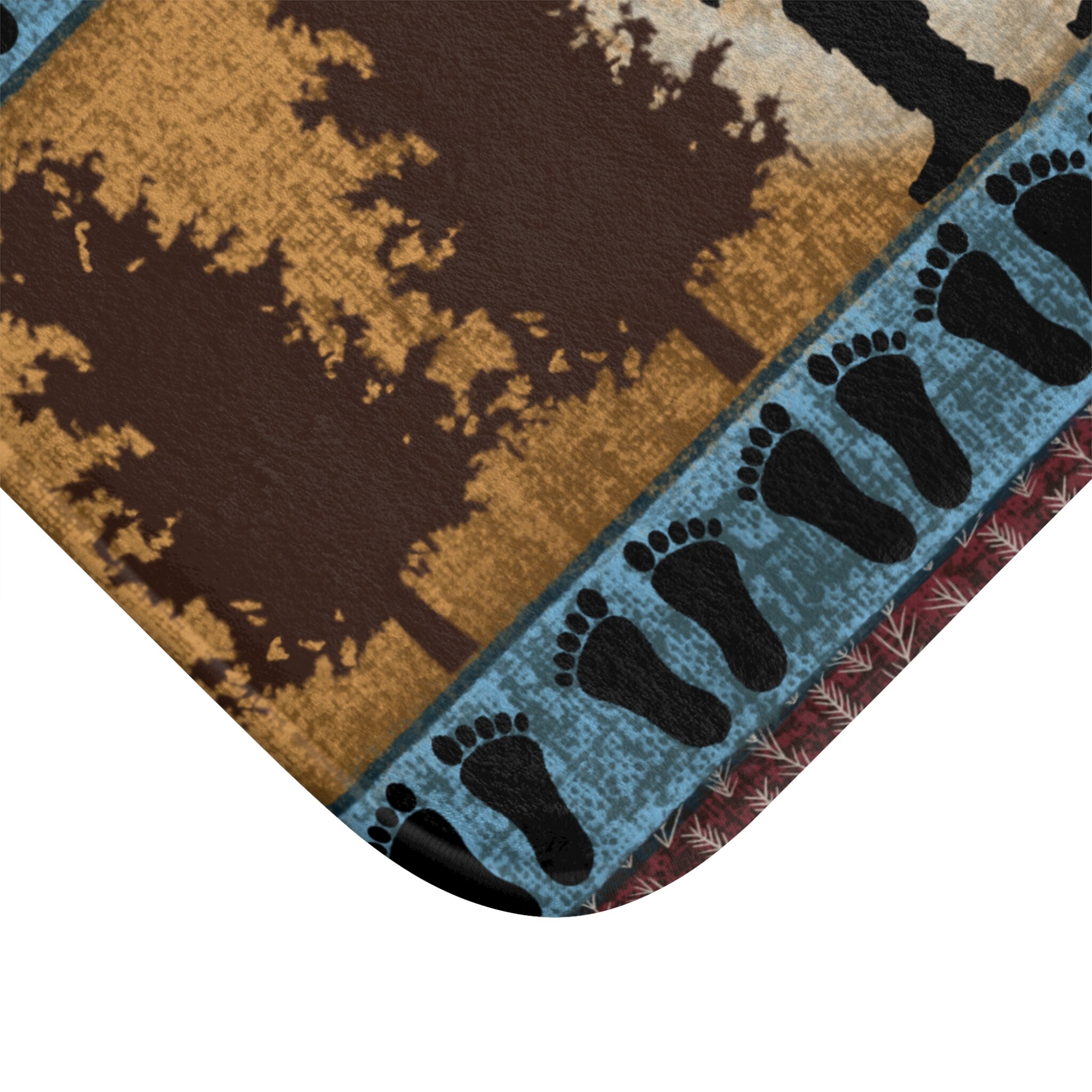 Bigfoot Bath Mat Sasquatch Anti Slip Bathroom Rug Crytpid Shower Mat ...