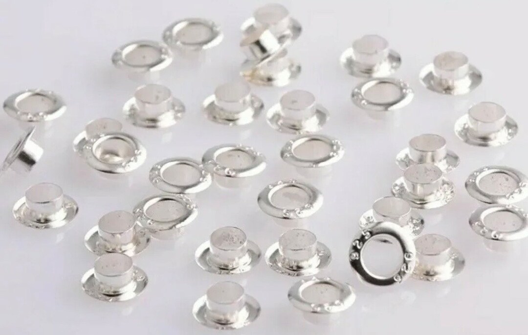 Bead Cap Grommets Silver Inserts for Pandora Beads With 50 Silver ...