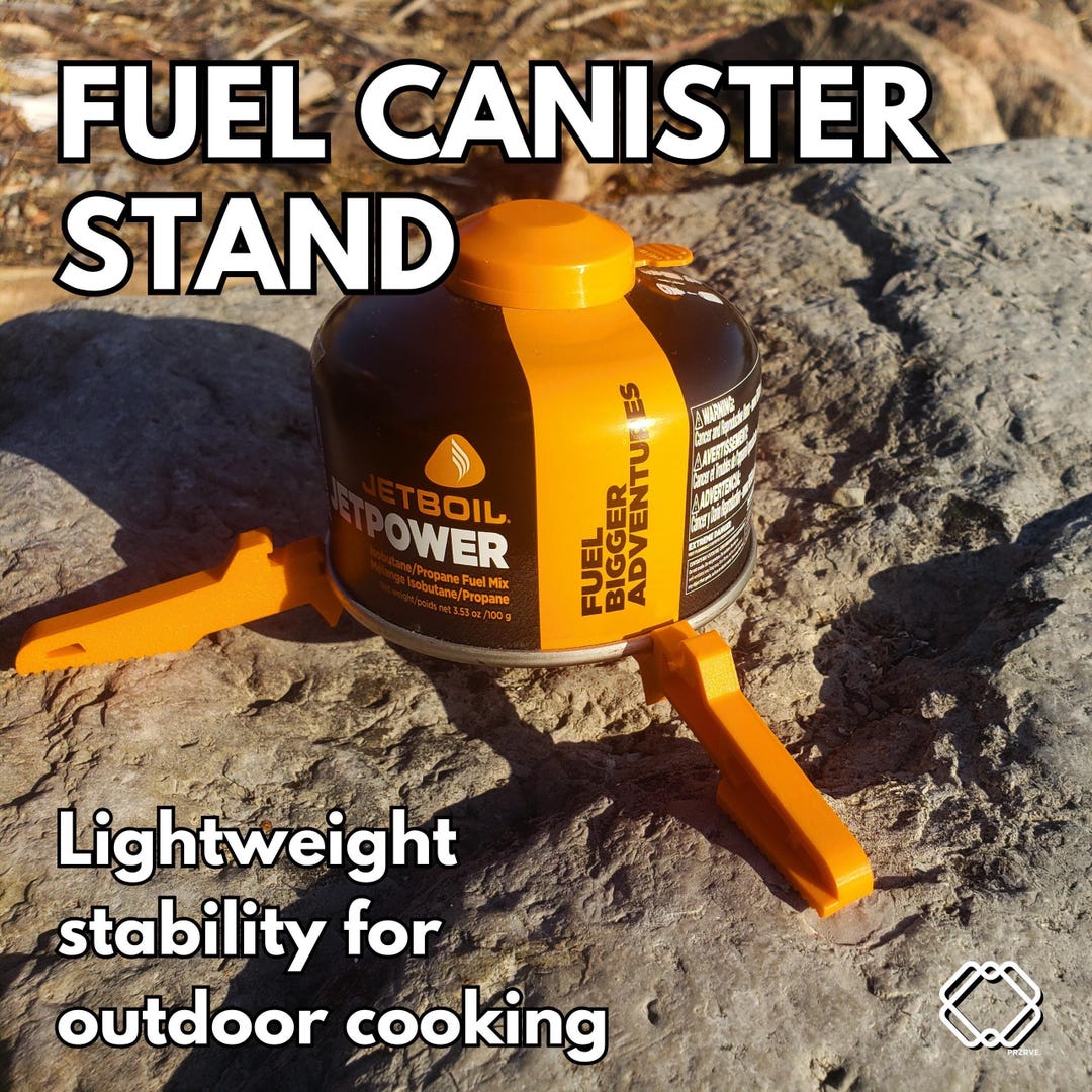 No'spill Fuel Canister Stand | Camping Stove Stabilizer | Backpacking ...