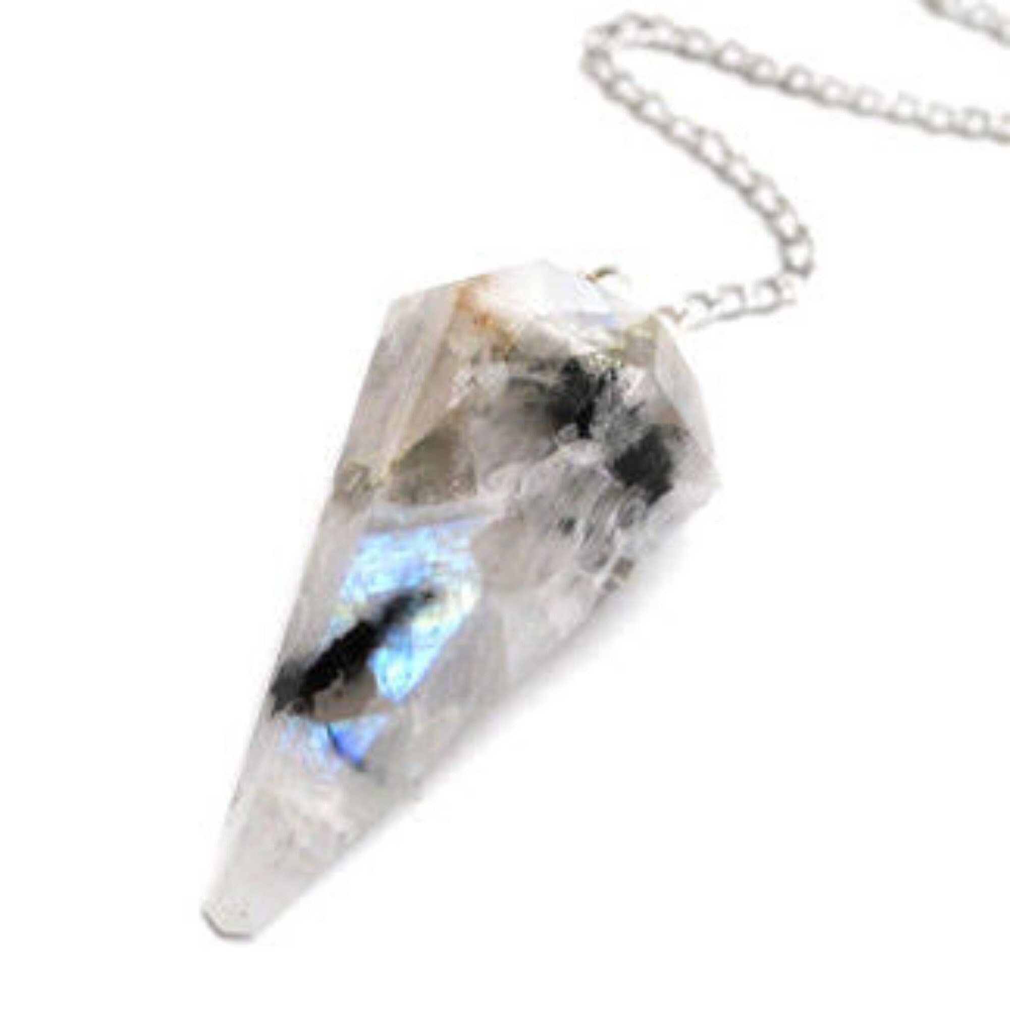 Rainbow Moonstone Pendulums | Cone Pendulums | Crystal Pendulum ...