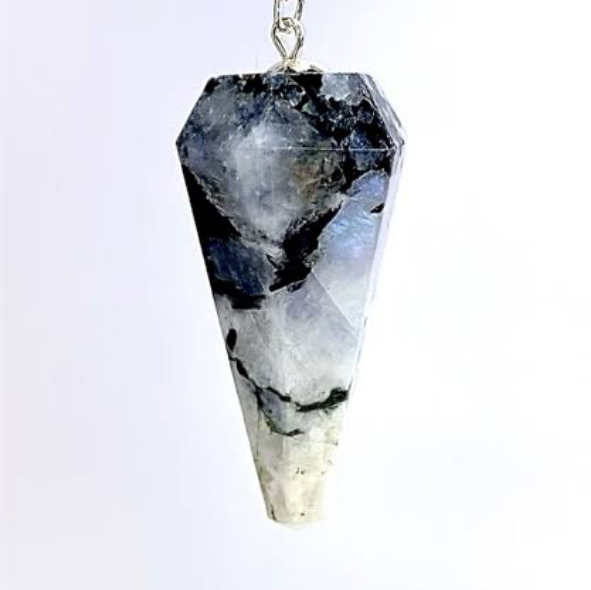 Rainbow Moonstone Pendulums | Cone Pendulums | Crystal Pendulum ...