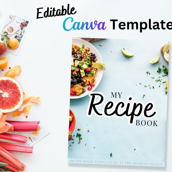 Canva Recipe Template and Family Cookbook - Etsy