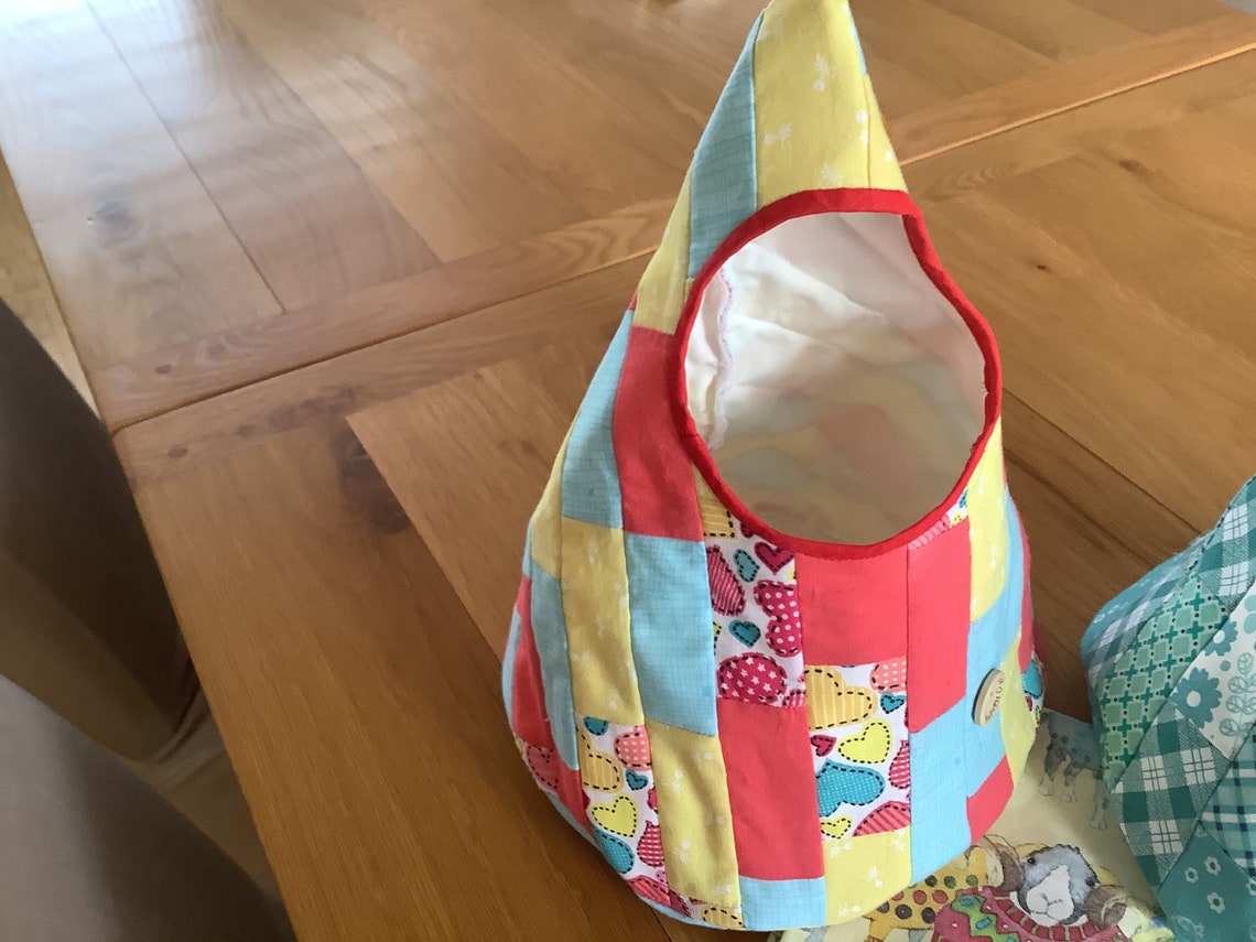 Swedish Peg Bag Handmade Fabric Patchwork - Etsy