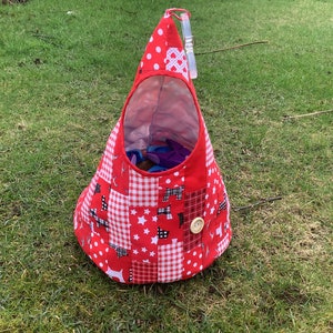 Swedish Peg Bag - Handmade Fabric Patchwork - Etsy UK