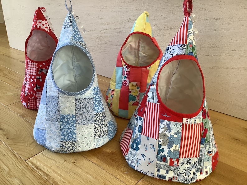 Swedish Peg Bag Handmade Fabric Patchwork - Etsy