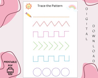 Printable Trace and Cut - Etsy