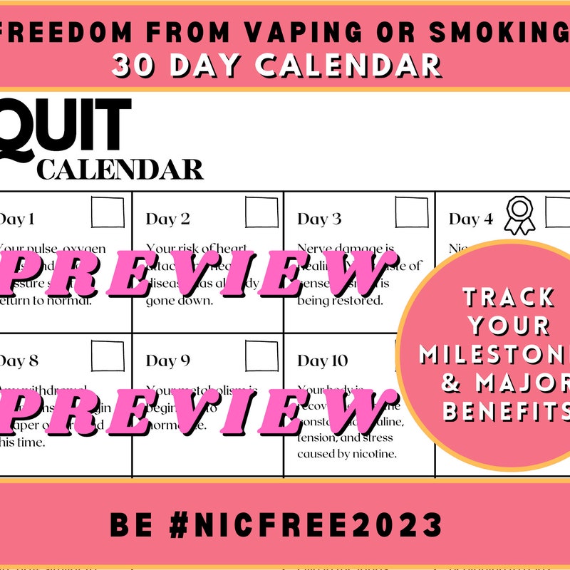 Nicotine Planner - Etsy