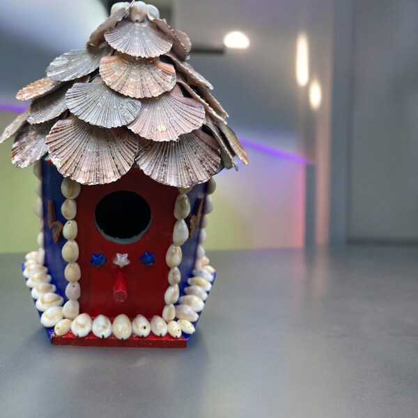 Seashell Birdhouse - Etsy