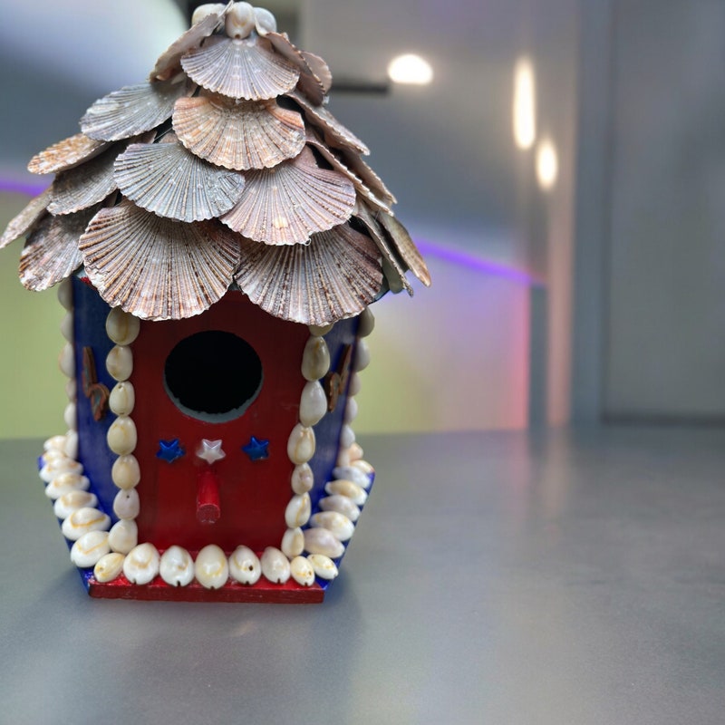 Seashell Birdhouse - Etsy