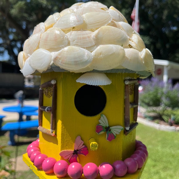Seashell Birdhouse - Etsy