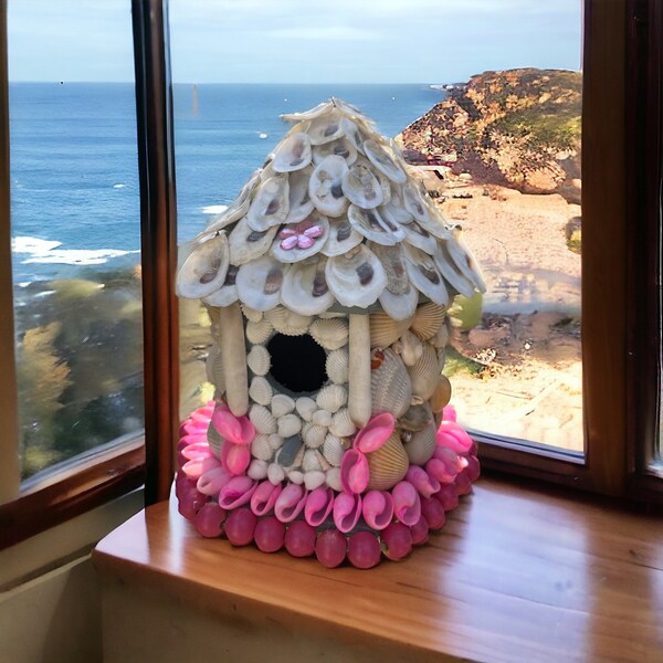 Seashell Birdhouse - Etsy