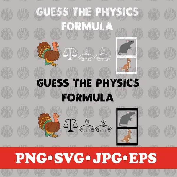 Physics Formula Svg - Etsy