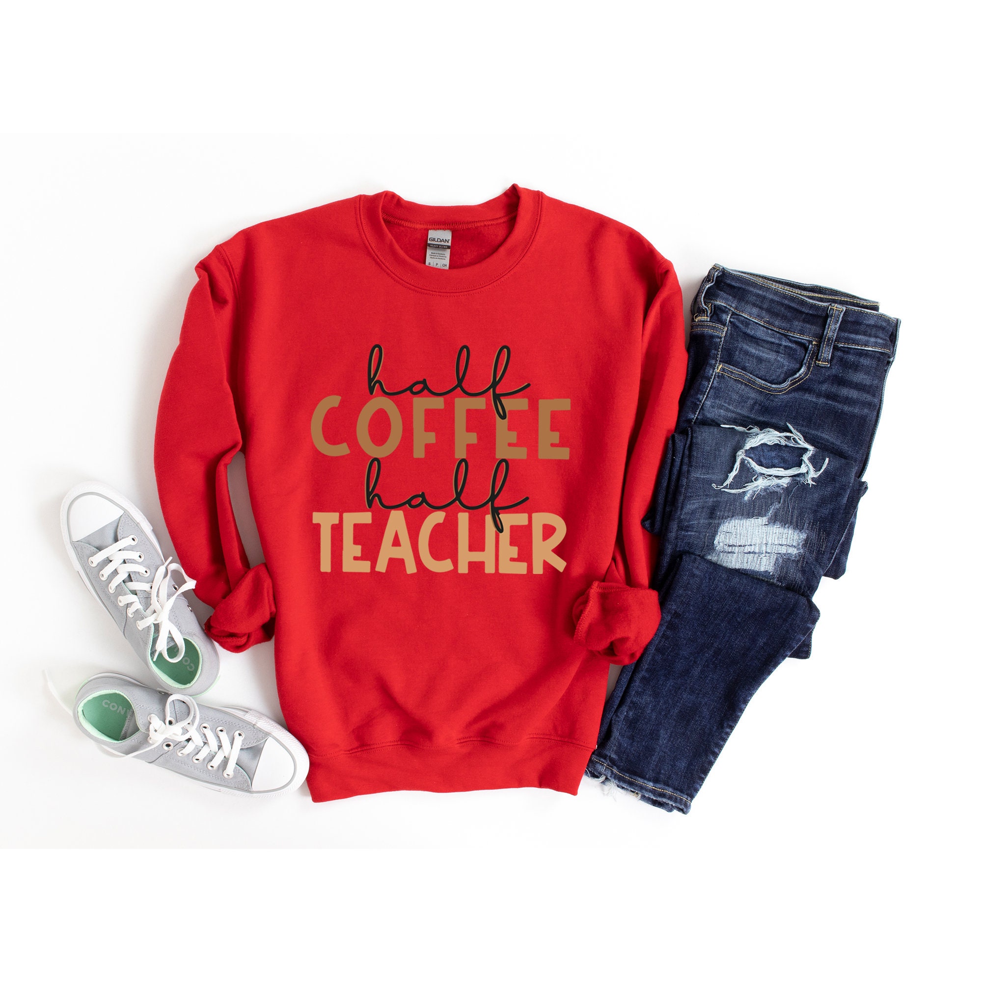 Half Coffee Half Teacher Svg Teacher Gift Svg Coffee Teach - Etsy