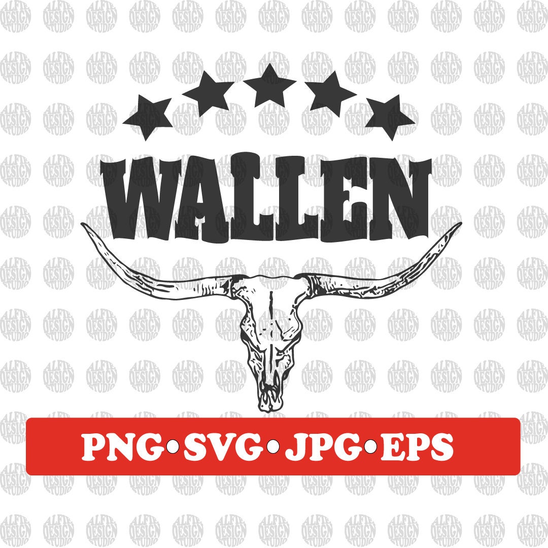 Wallen Western Svg, Retro Wallen Svg, Western Svg, Cowboy Wallen Svg ...