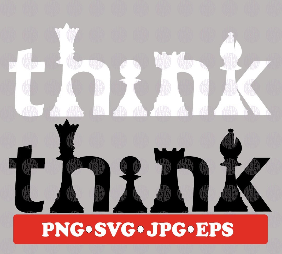Think Chess Svg, Chess Pieces Png, Mind Games Png, Chess Svg, Chess ...