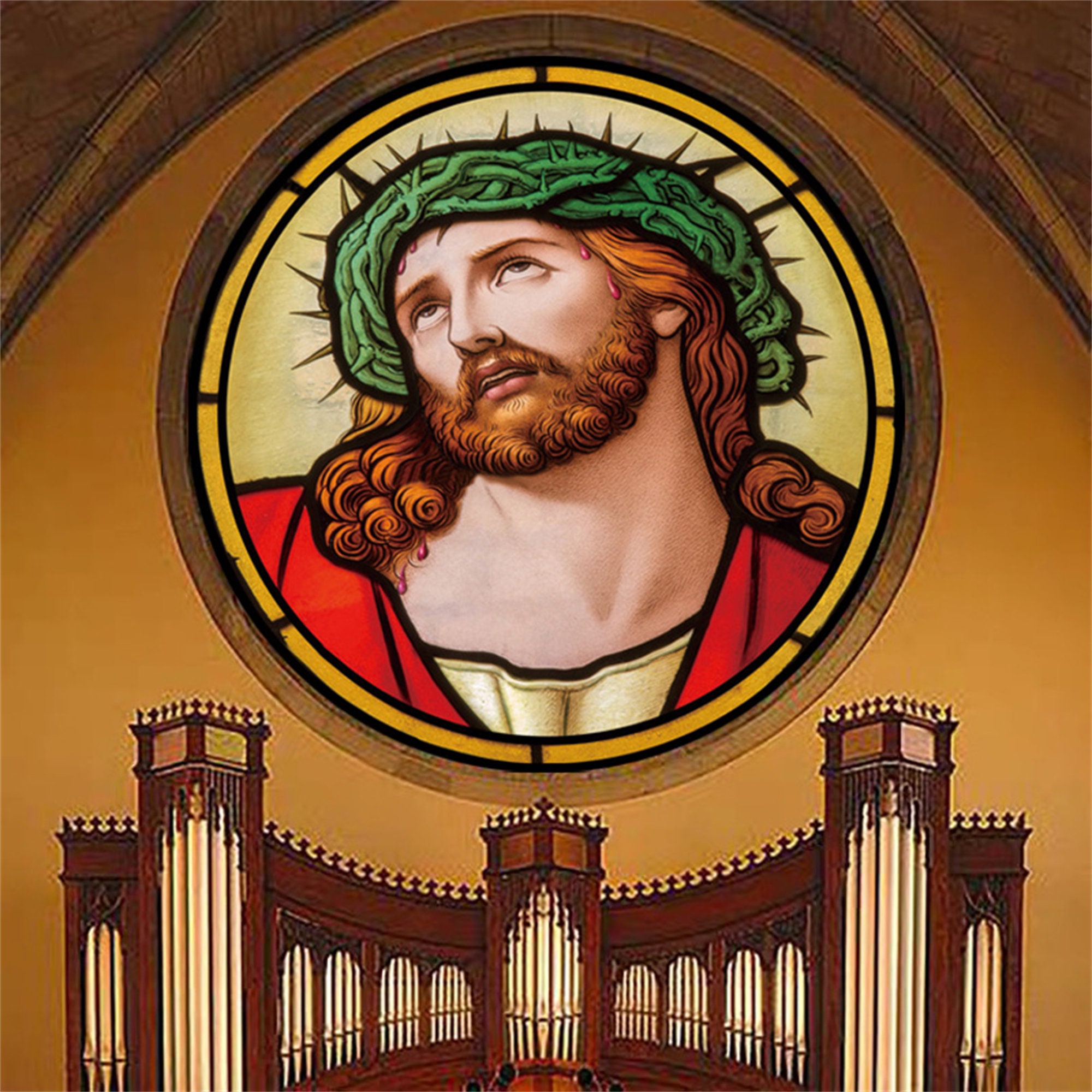 Custom Frosted Stained Glass Window Film,pvc Static Cling ,church Jesus ...