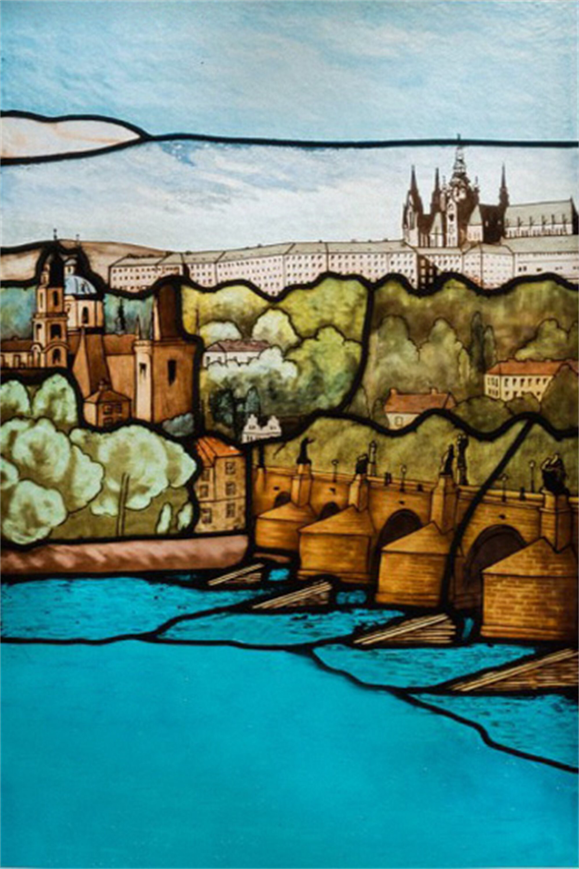 Custom Stained Glass Films Window Film Frosted Sticker Castle for ...