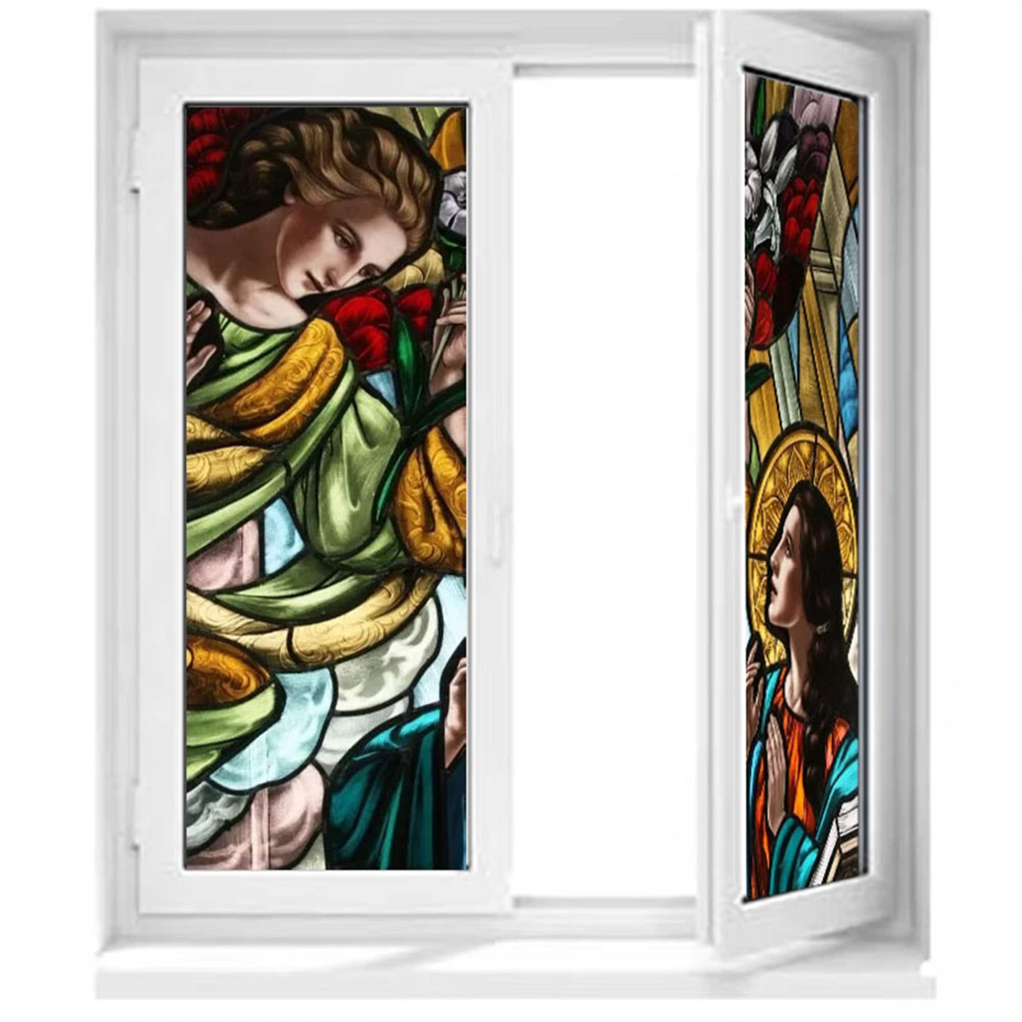 Stained Glass Wndow Film Frosted Glass Sticker Frosted Church - Etsy