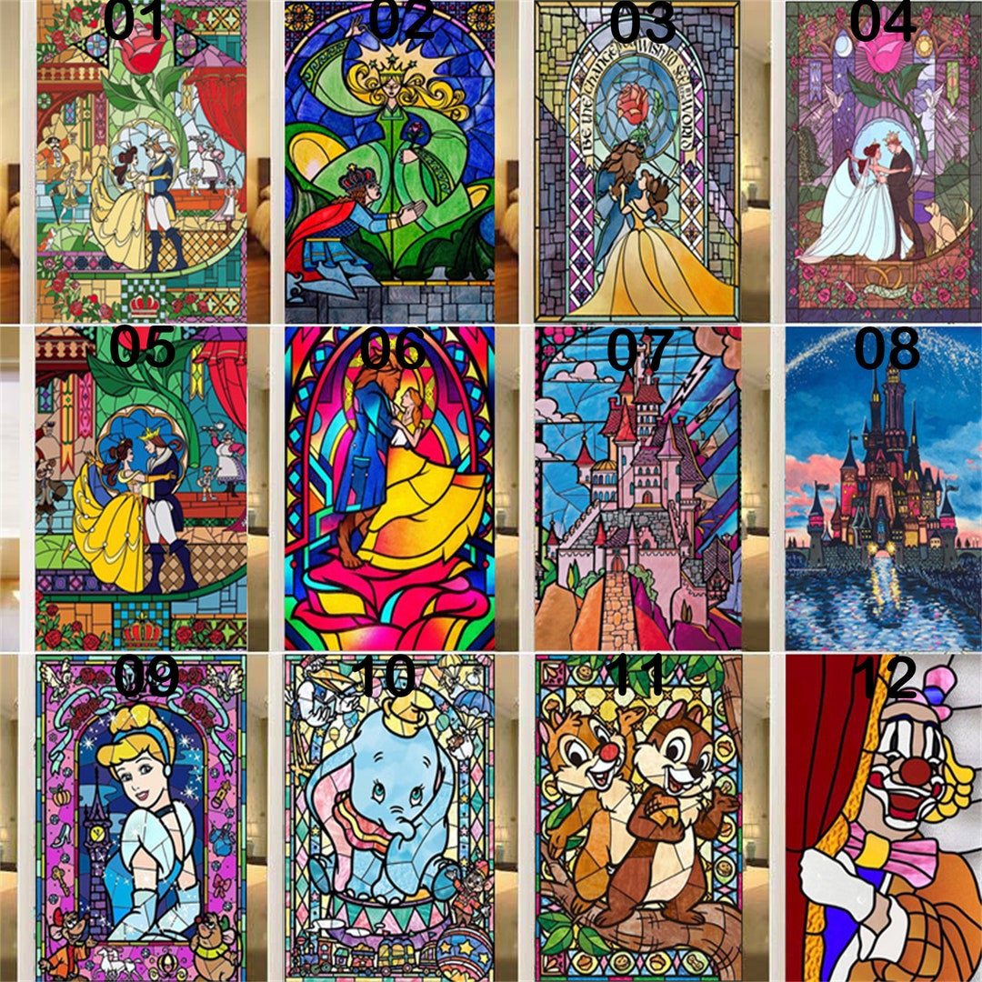 Custom Window Film Stained Glass Films Frosted Sticker Princess Prince ...