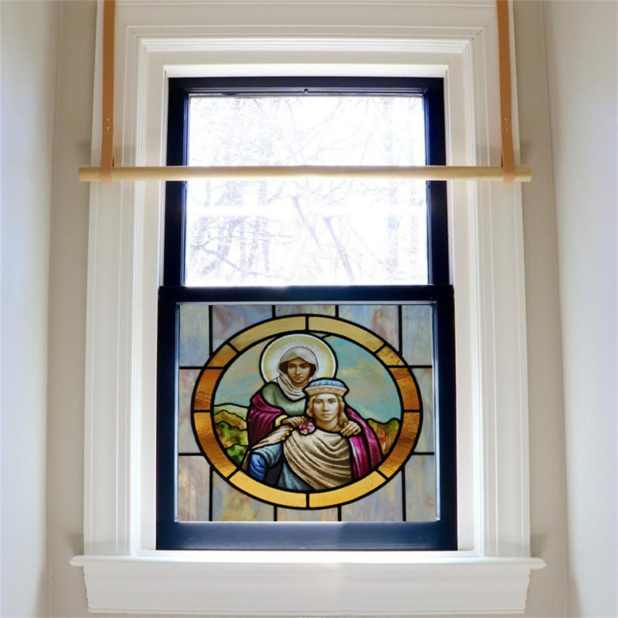 Custom Frosted Stained Glass Window Film,pvc Static Cling Films,patron ...