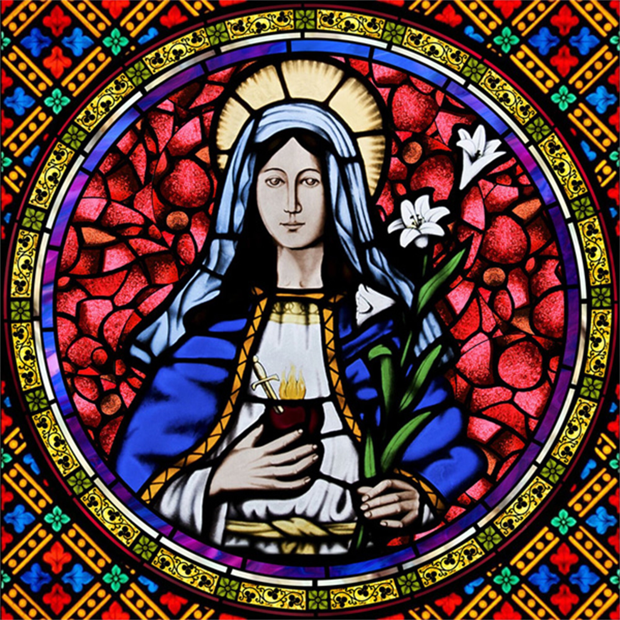 Custom Frosted Stained Glass Window Film,pvc Static Cling ,church Jesus ...