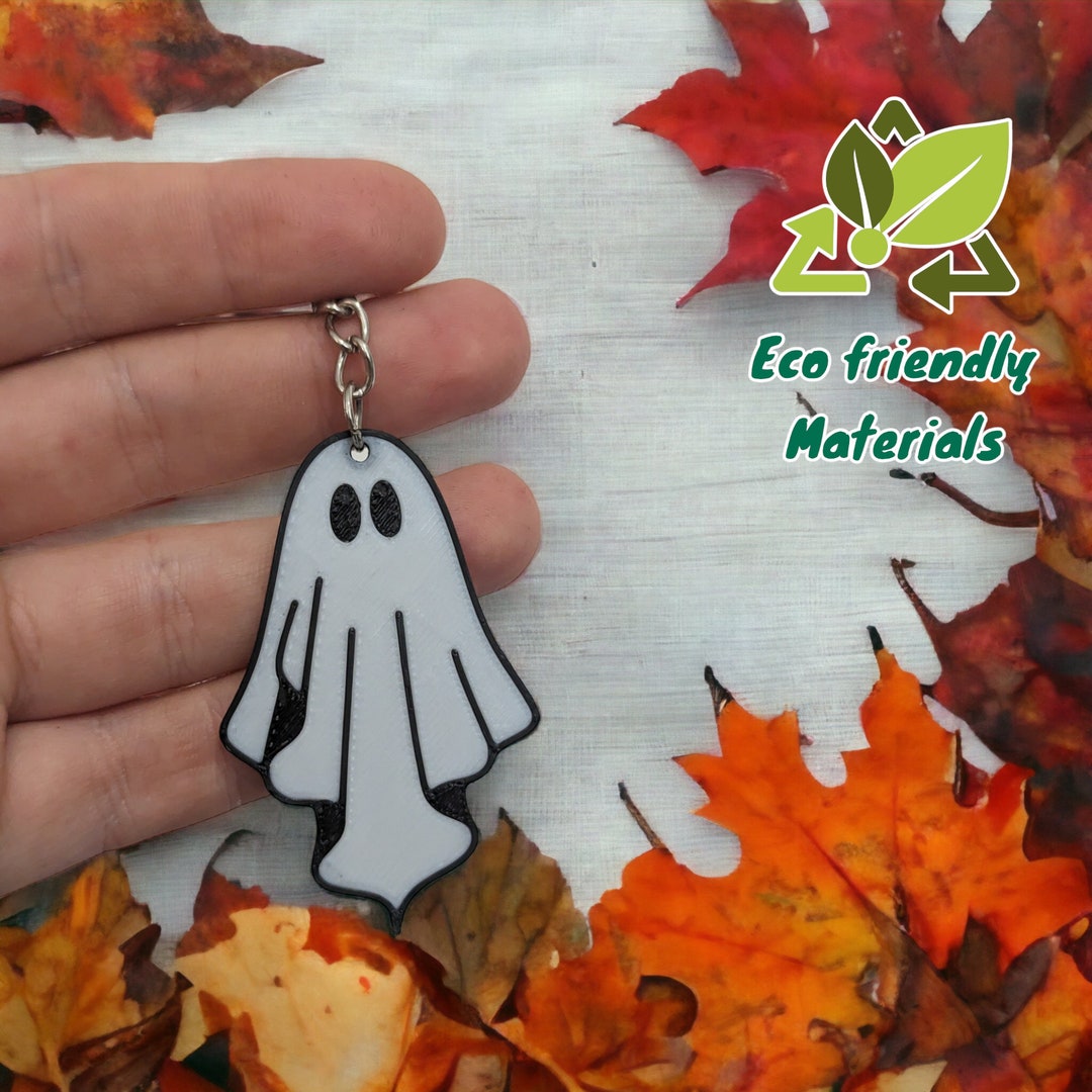 Classic Ghost Keyring - Unique & Cute Halloween Accessory - Perfect ...