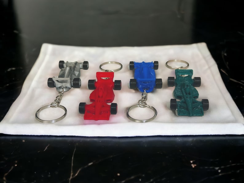 3D Printed Ferrari F1 Car Keychain: Vibrant Red Racing Gift - Etsy