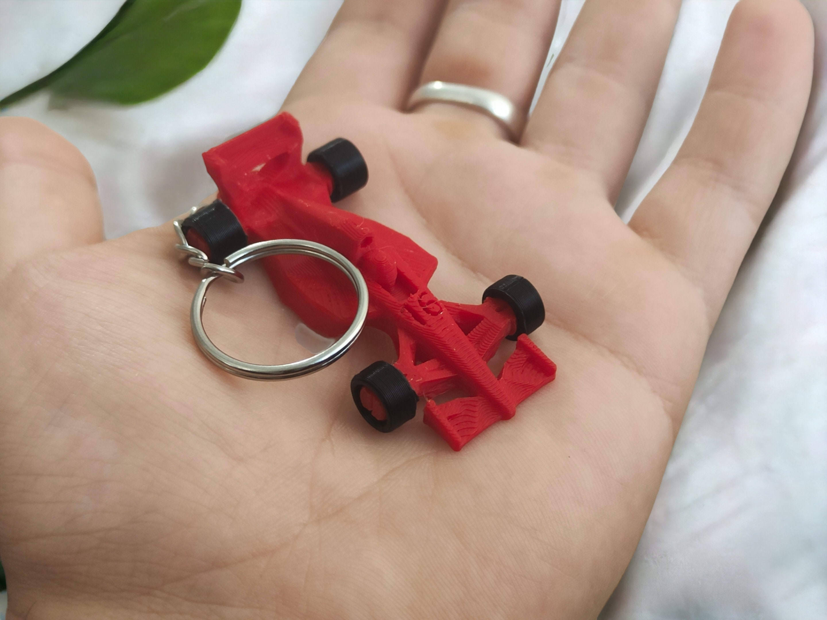 3D Printed Ferrari F1 Car Keychain: Vibrant Red Racing Gift - Etsy